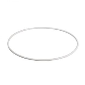 50cm White Coated Metal Ring - Large Metal Hoop - Glitterwitch