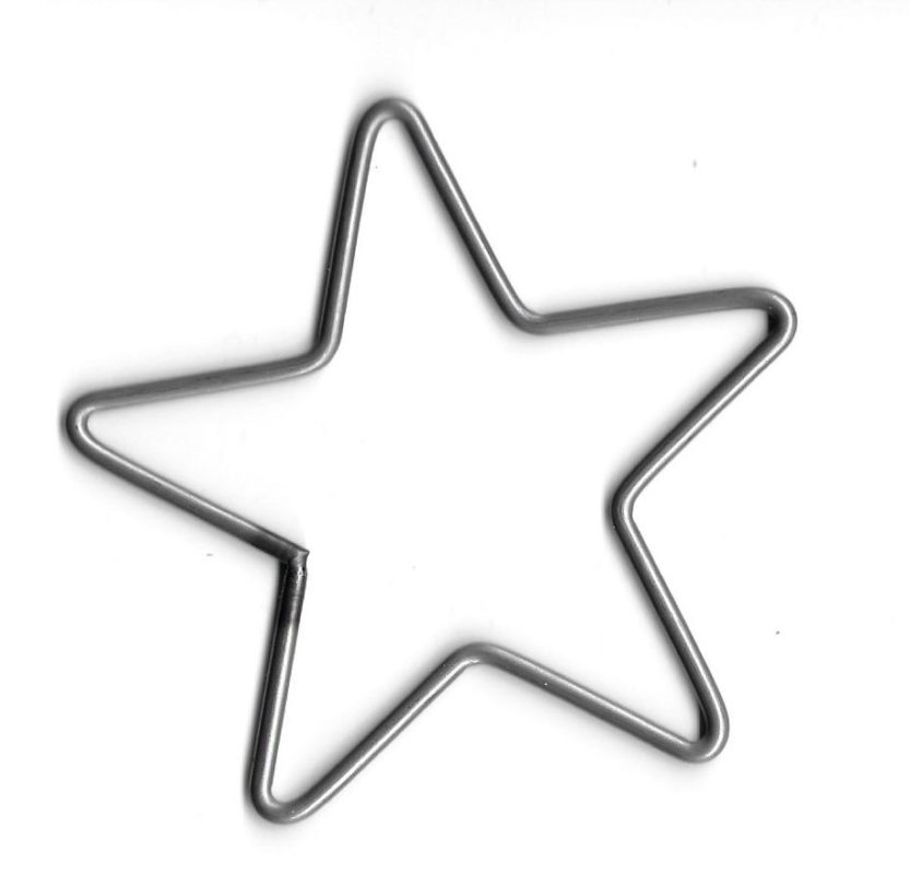 10cm diameter Metal Star for Crafting - Glitterwitch